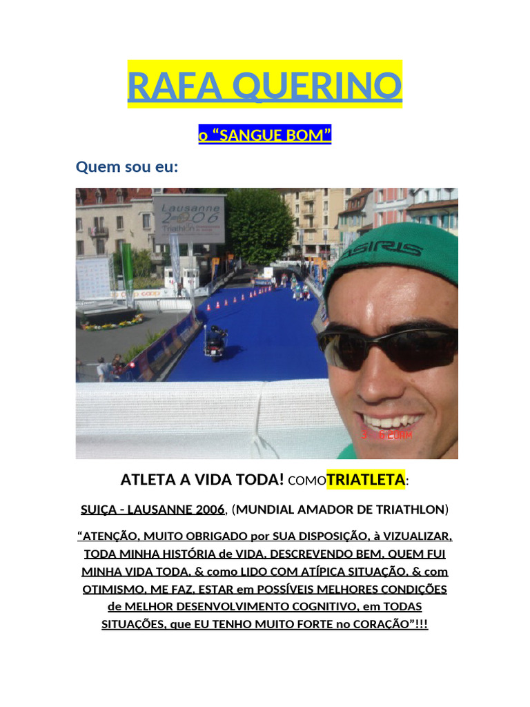 QUEM É RAFA QUERINO 2024 - MELHOR EDITADO | PDF | Amor | Física