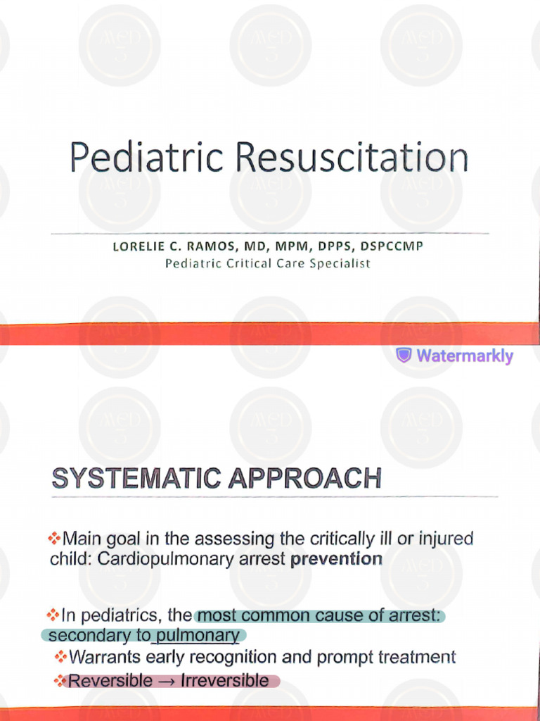Pediatric Emergency & Critical Care Pediatric Resuscitation | PDF ...