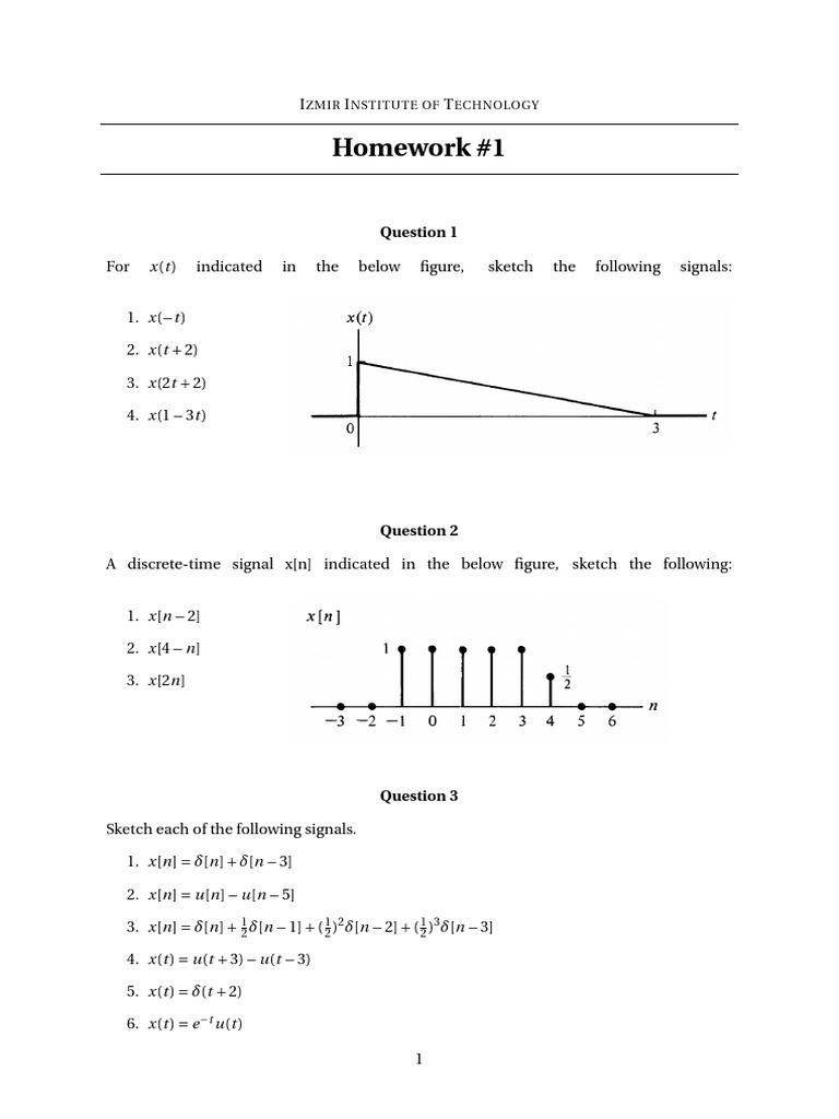 EE331_Chapter1_HW | PDF | Applied Mathematics | Computer Engineering
