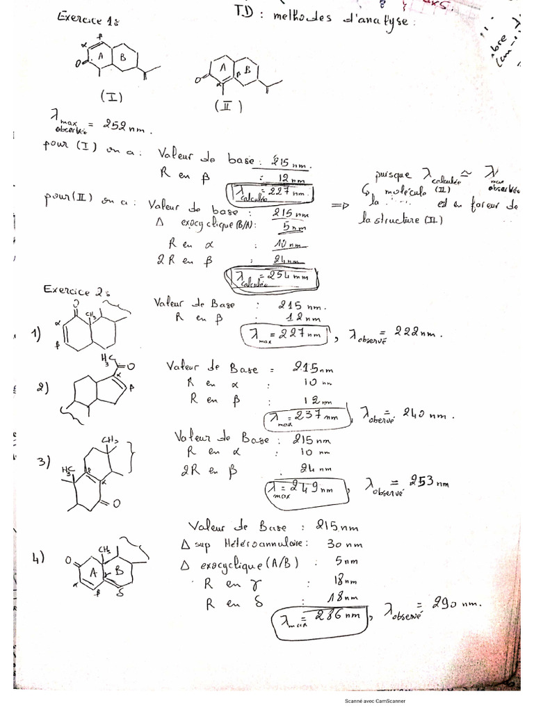 Correction Du TD Méthode D - Analyse MR Chigar | PDF
