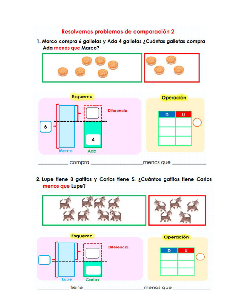 Matematica Primaria Ejercicios | PDF