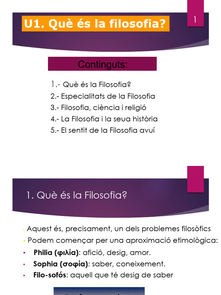 U1. Què És La Filosofia-1-20 | PDF