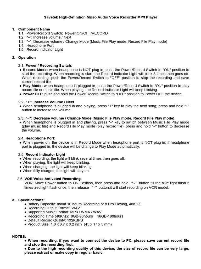 Savetek Gs r01t Instructions | PDF | Headphones | Consumer Electronics