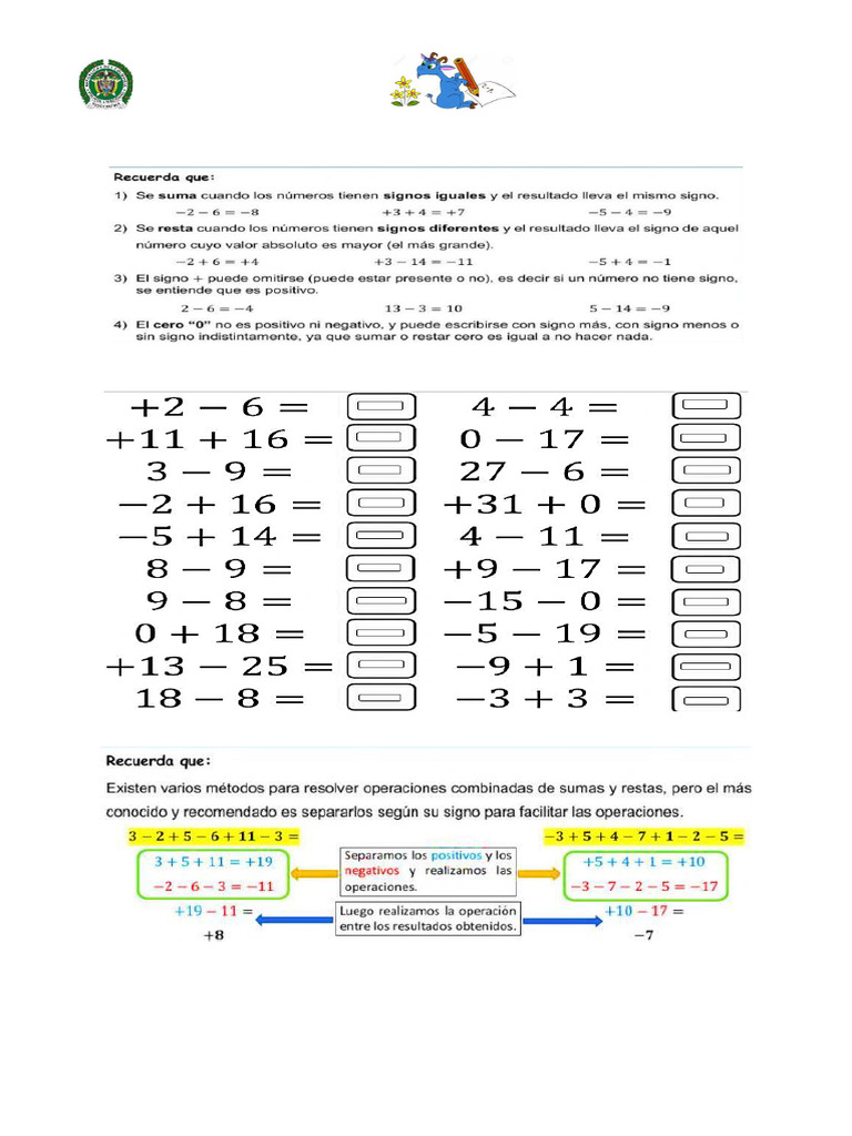 ACTIVIDAD 6 Operaciones Con Z D14 PDF | PDF | Juegos y actividades