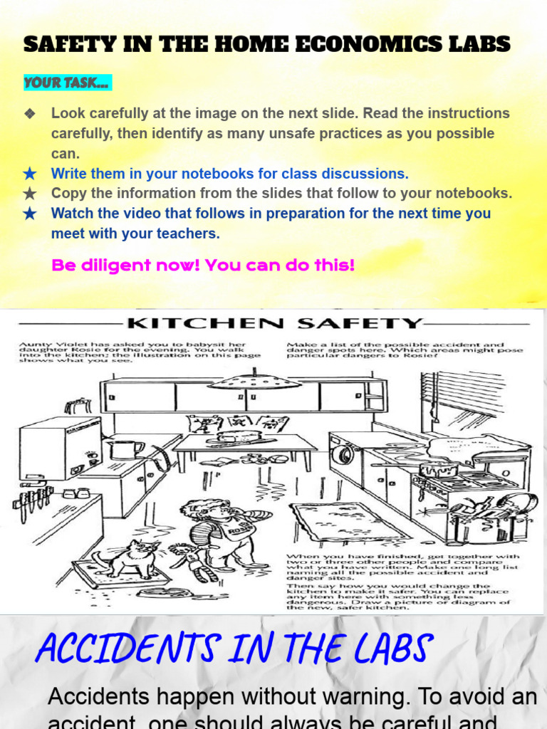 Home Economics Lab Safety Guide | PDF | Home & Garden