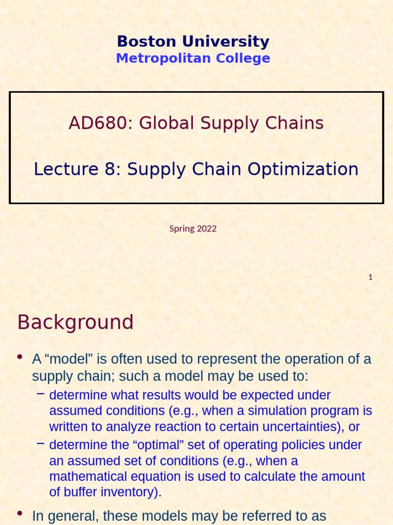 AD680-Spring022-Lecture_8 - BBCopy | PDF | Simulation | Mathematical Optimization