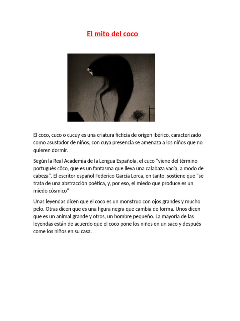 El Mito Del Coco | PDF | Clásicos | Ficción general