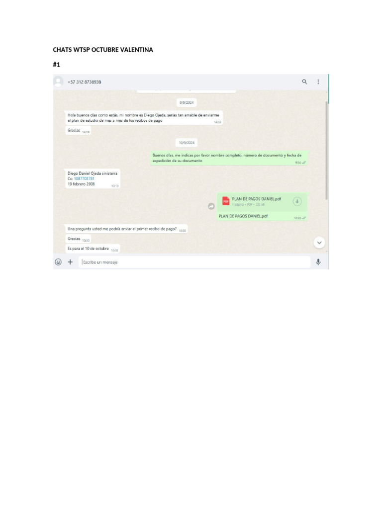 Monitoreo de Servicio Oct-Sep (Valen) | PDF
