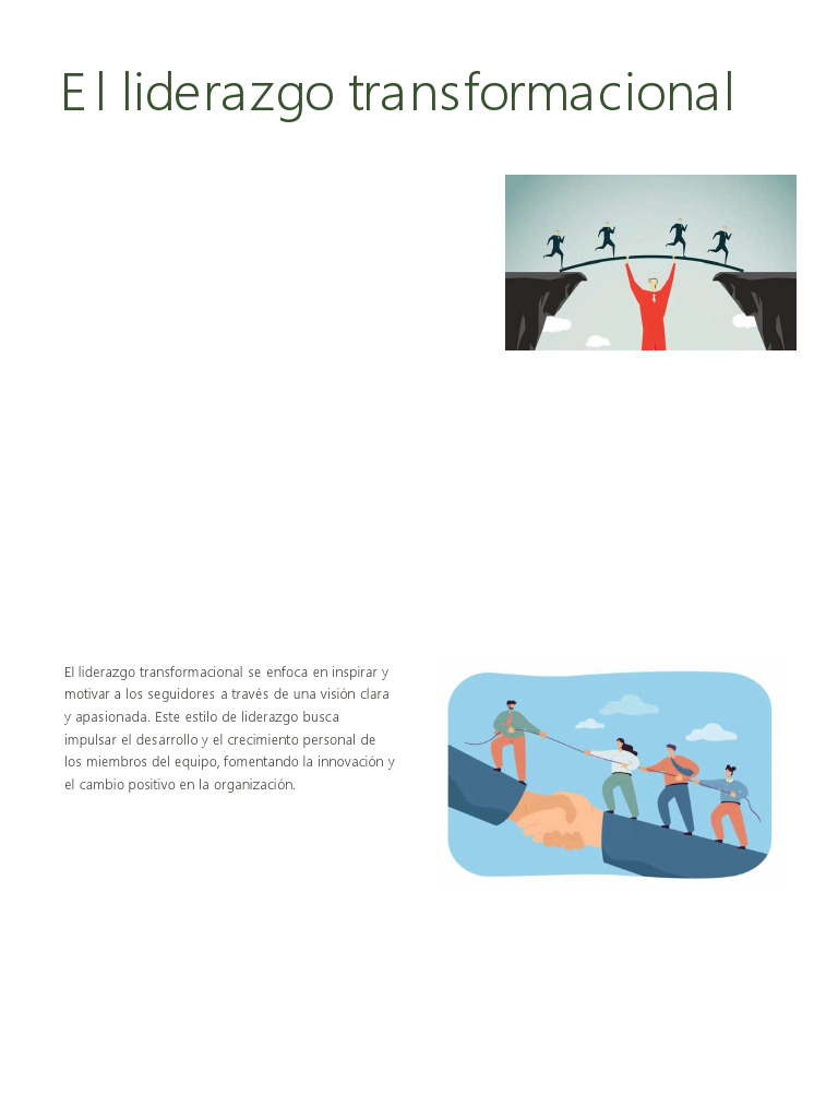 El Liderazgo Transformacional | PDF | Liderazgo | Psicología Social