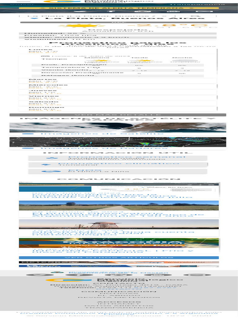 Servicio Meteorológico Nacional 3 | PDF | Meteorología | Ramas de meteorología