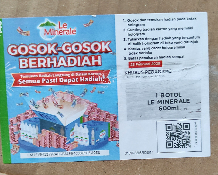 Le Minerale Gosok Berhadiah | PDF
