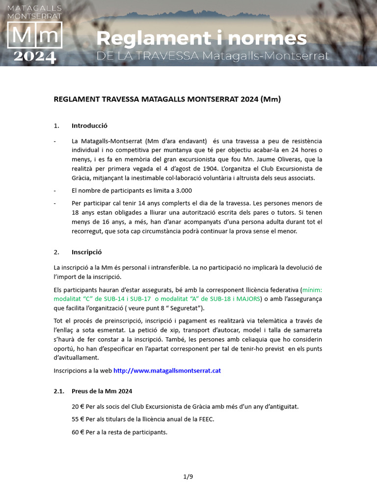 Reglament-Mm Versio-2024 Web Mod01 | PDF