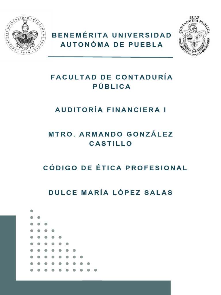 Codigo de Etica 2020 | PDF | Auditoría | Contador