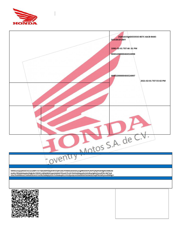 Factura Honda | PDF