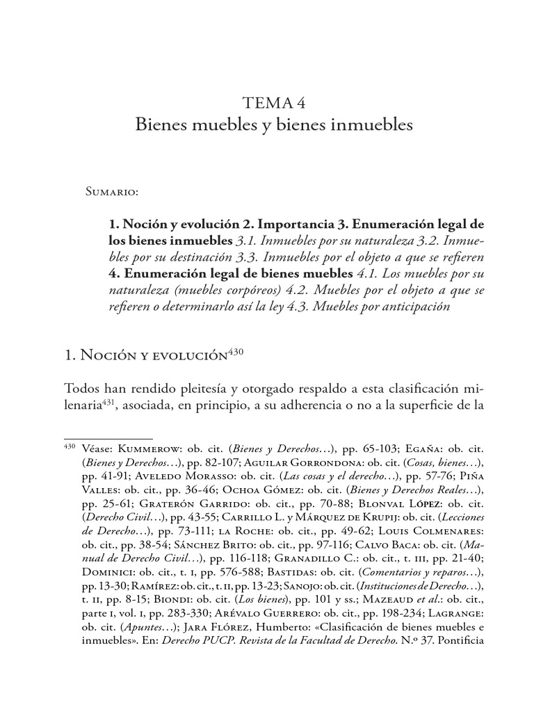 TEMA 4 Bienes Muebles y Bienes Inmuebles | PDF | Dominio eminente | Propiedad