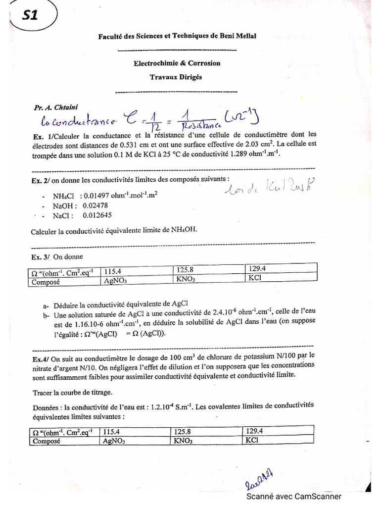 TD Électrochimie S5 2022 | PDF