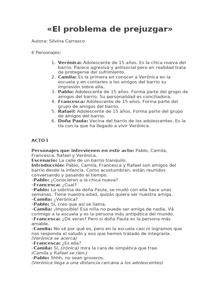 El Problema de Prejuzgar - Desarrollo Personal | PDF