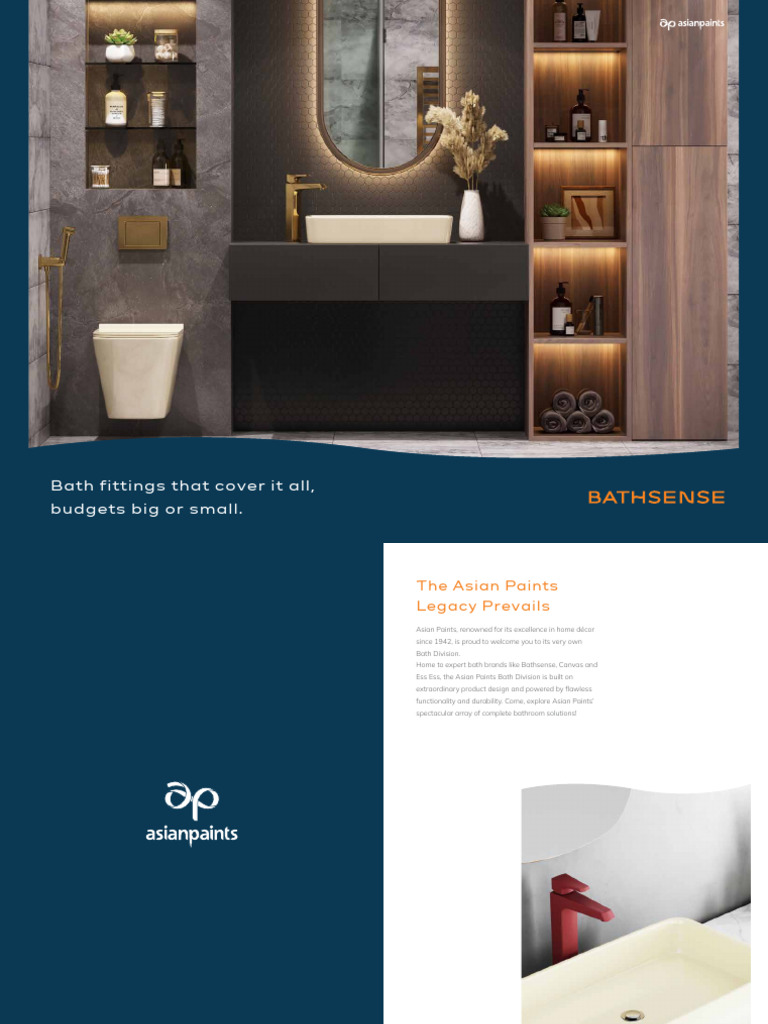 Asian Paints Bath Fittings Overview | PDF | Tap (Valve) | Shower