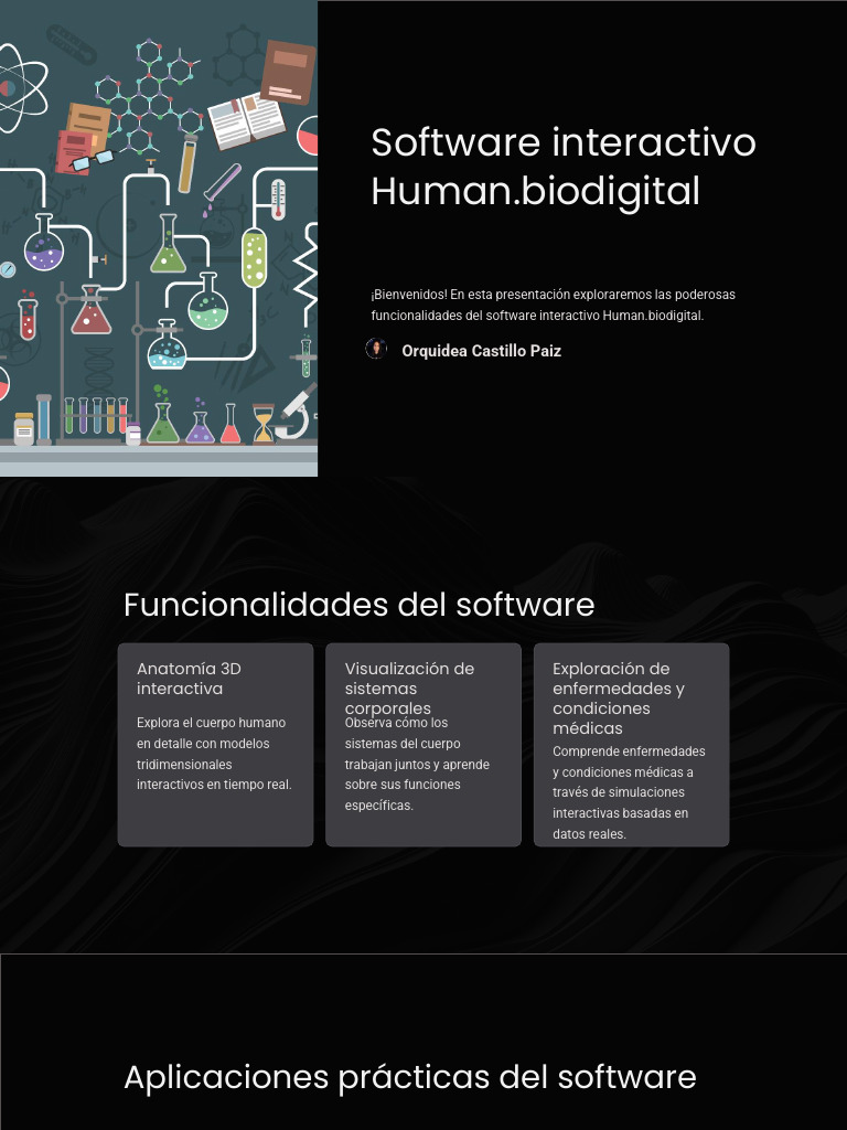 Funcionalidades del software Human.biodigital | PDF | Informática