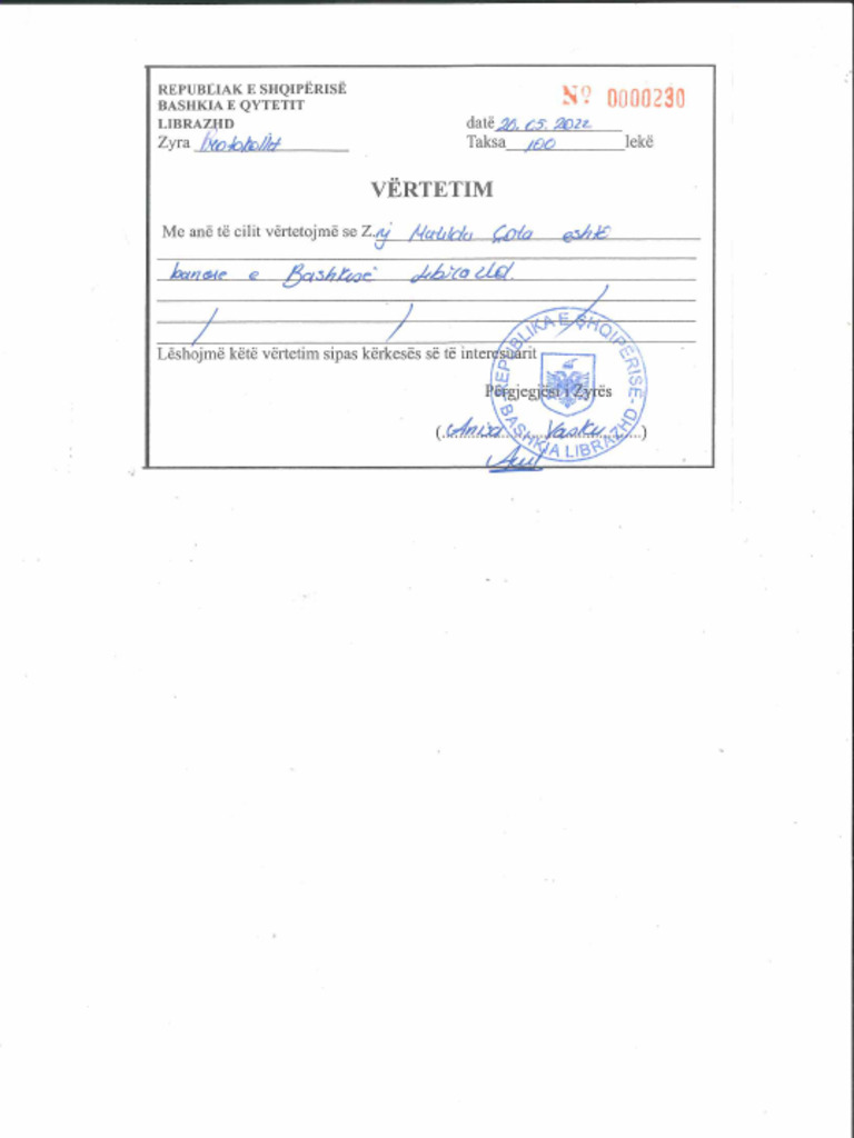 Vertetim Vendbanimi | PDF