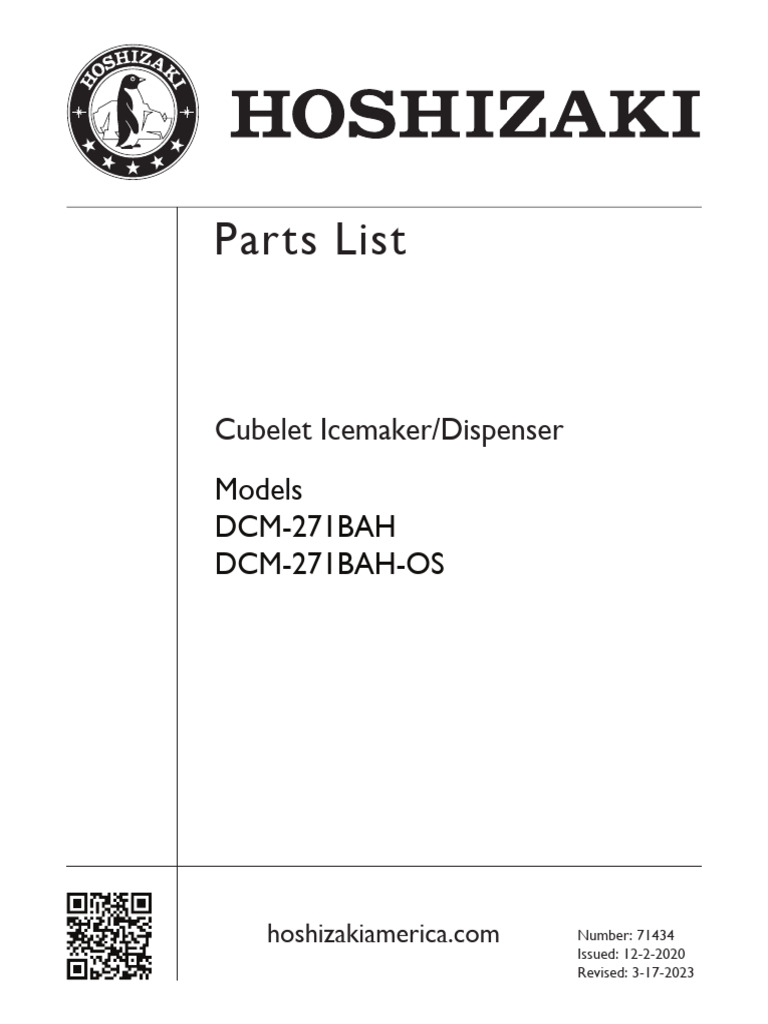 DCM-271BAH Parts List & Manual | PDF | Screw | Manufactured Goods