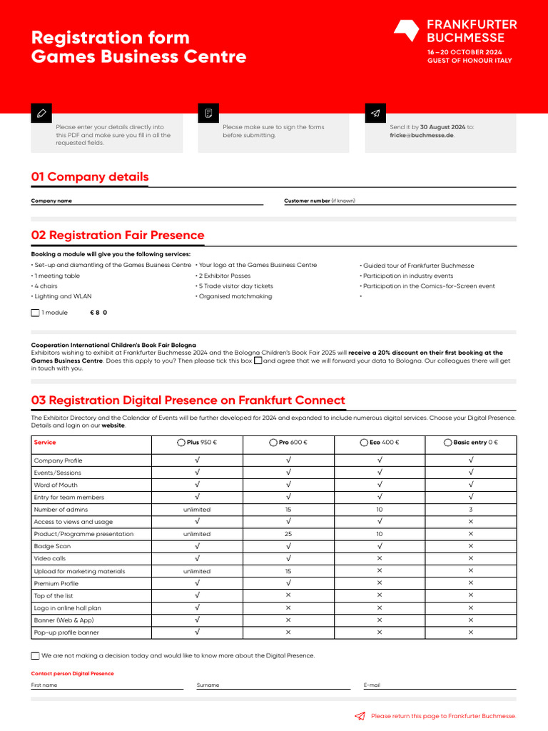 Exhibitor Registration Guide | PDF | Value Added Tax