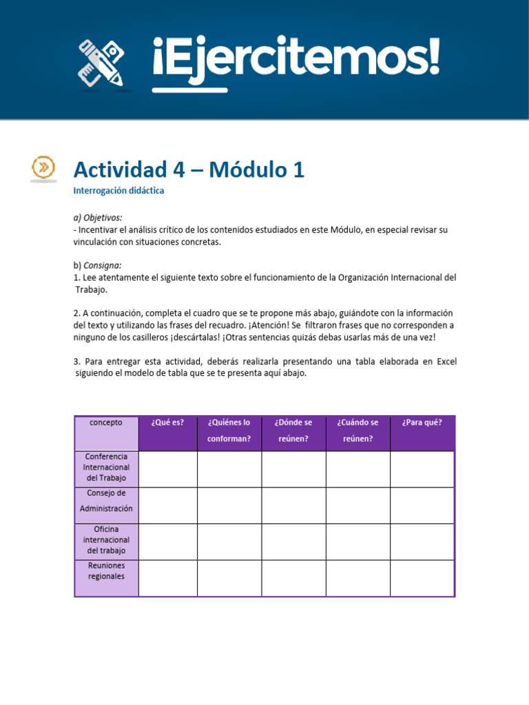 Actividad 4 M1 - Consigna | PDF | Crecimiento personal y profesional