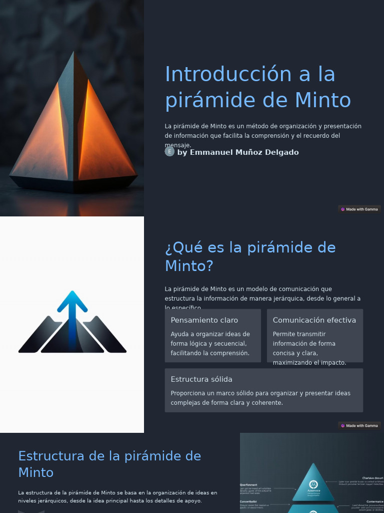 Introducción a la Pirámide de Minto | PDF | Información | Comunicación