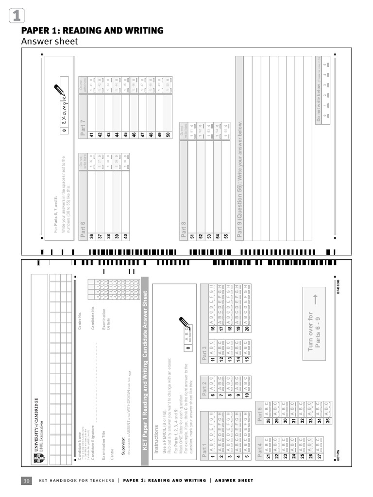 Answer Sheet | PDF | Conservation And Restoration Materials | Writing Implements