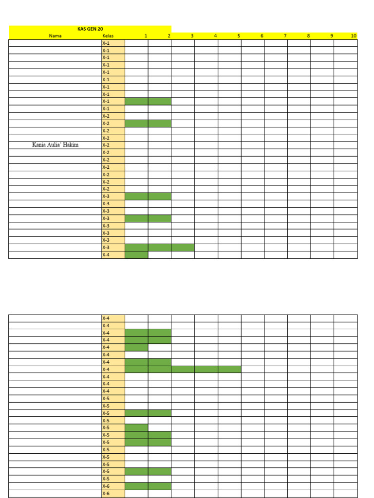 Rekap Kas Kir Gen 20 | PDF