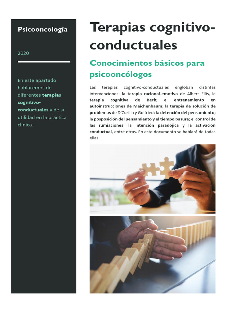 Terapias-cognitivo-conductuales oncologicas | PDF | Pensamiento ...