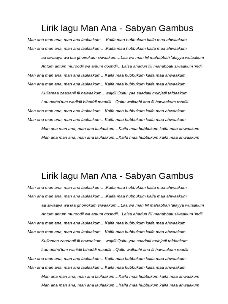 Lirik Lagu Qomarun | PDF