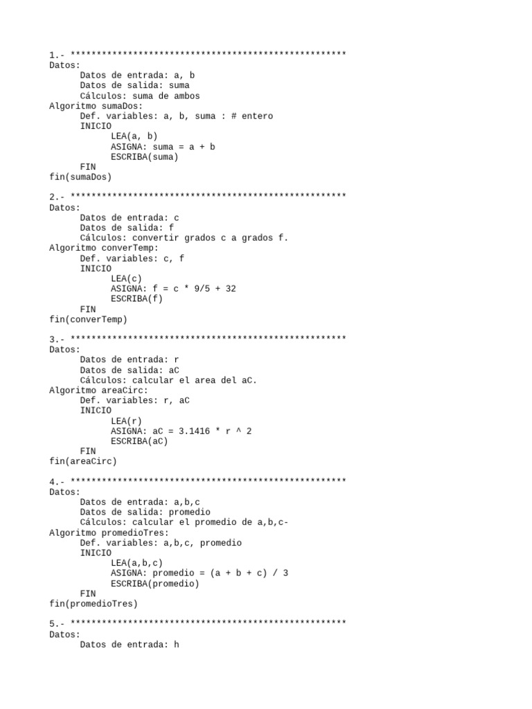 Sequencial Structure | PDF | Algoritmos