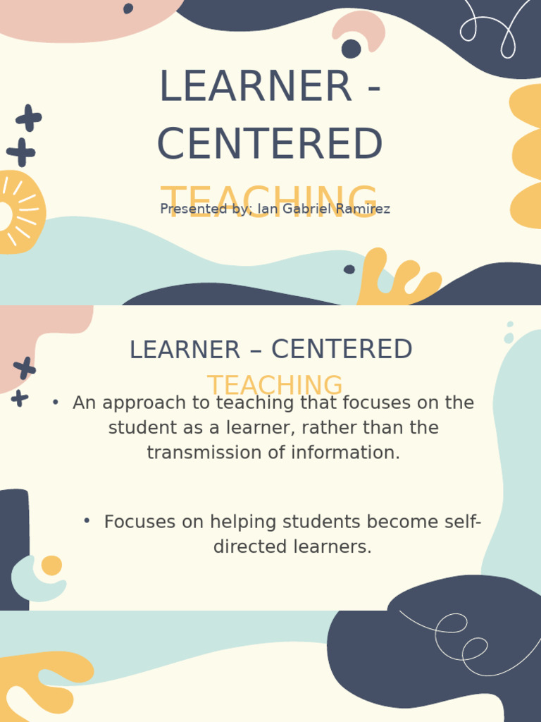 Educ 104 Learner - Centered Teaching | PDF