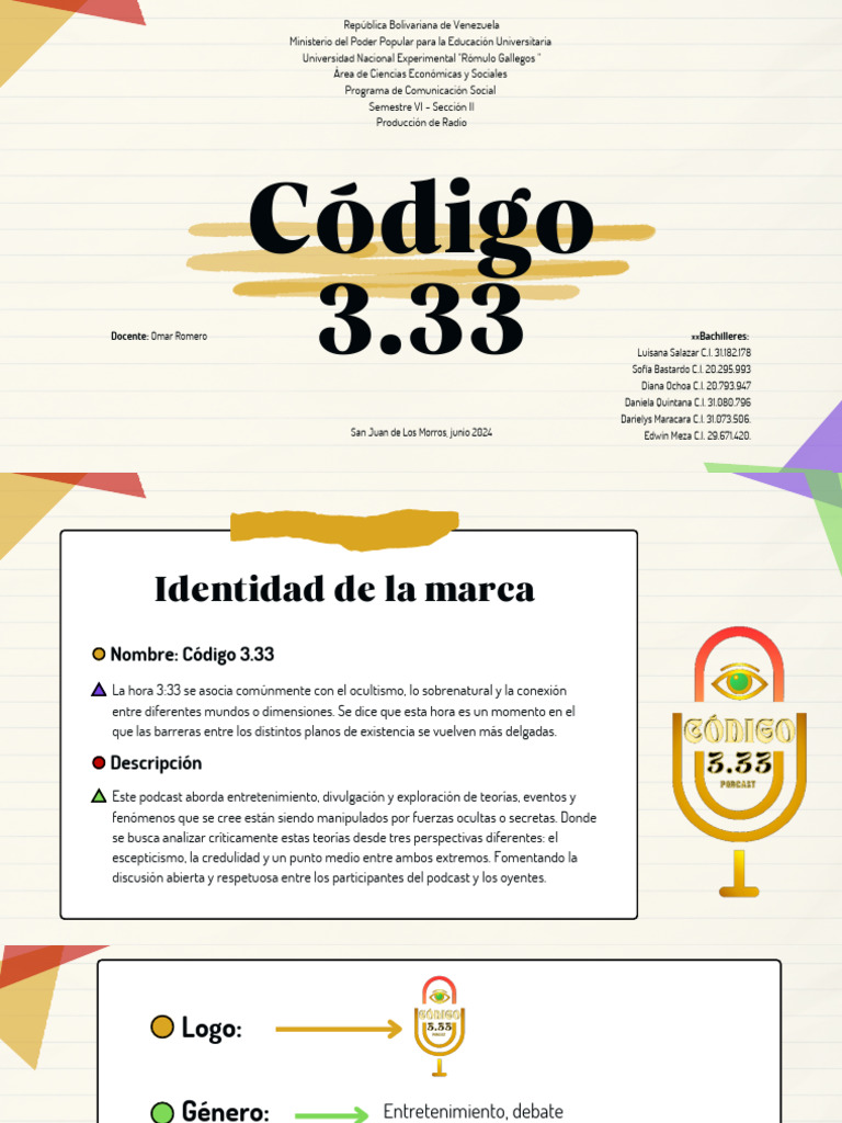 Presentacion de Podcas | PDF