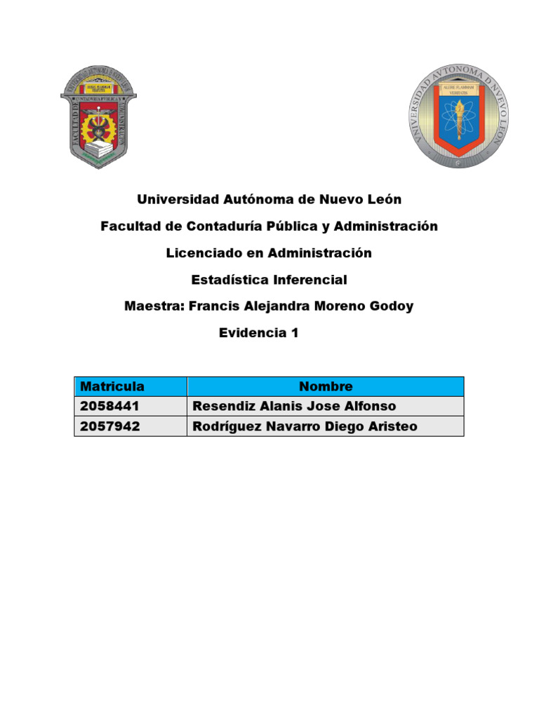 Estadística Inferencial UANL | PDF