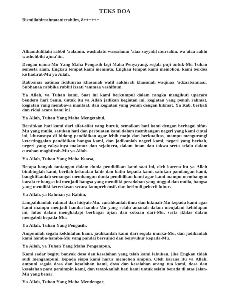Teks Doa | PDF