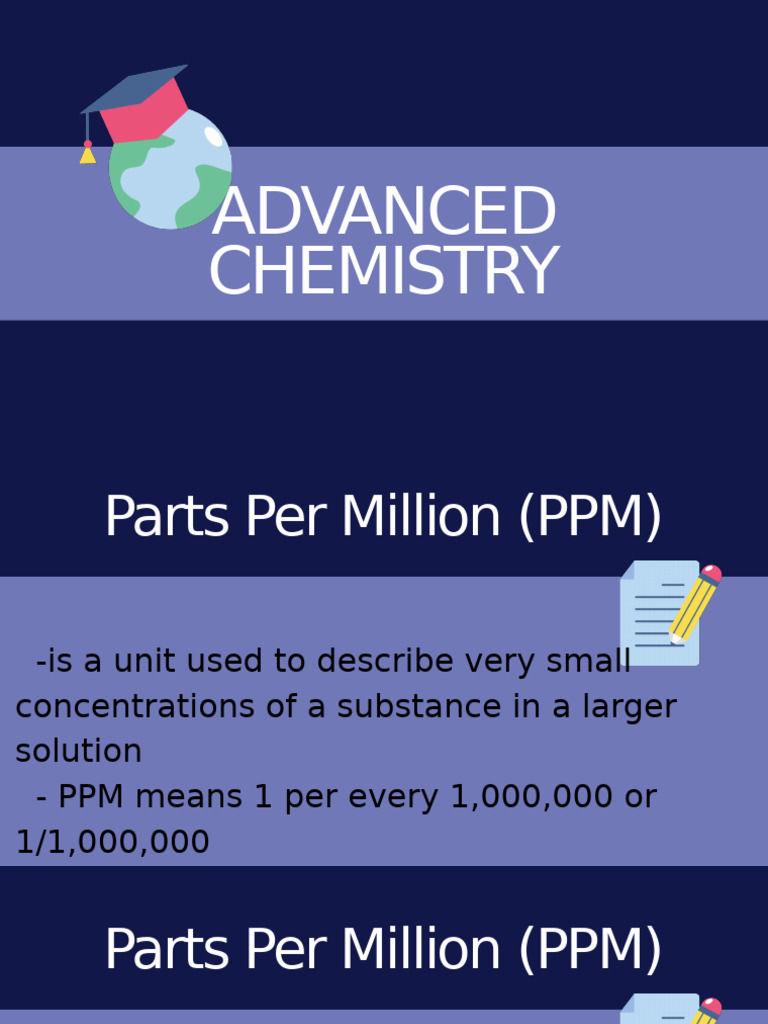 PPM and Mole Fraction Explained | PDF
