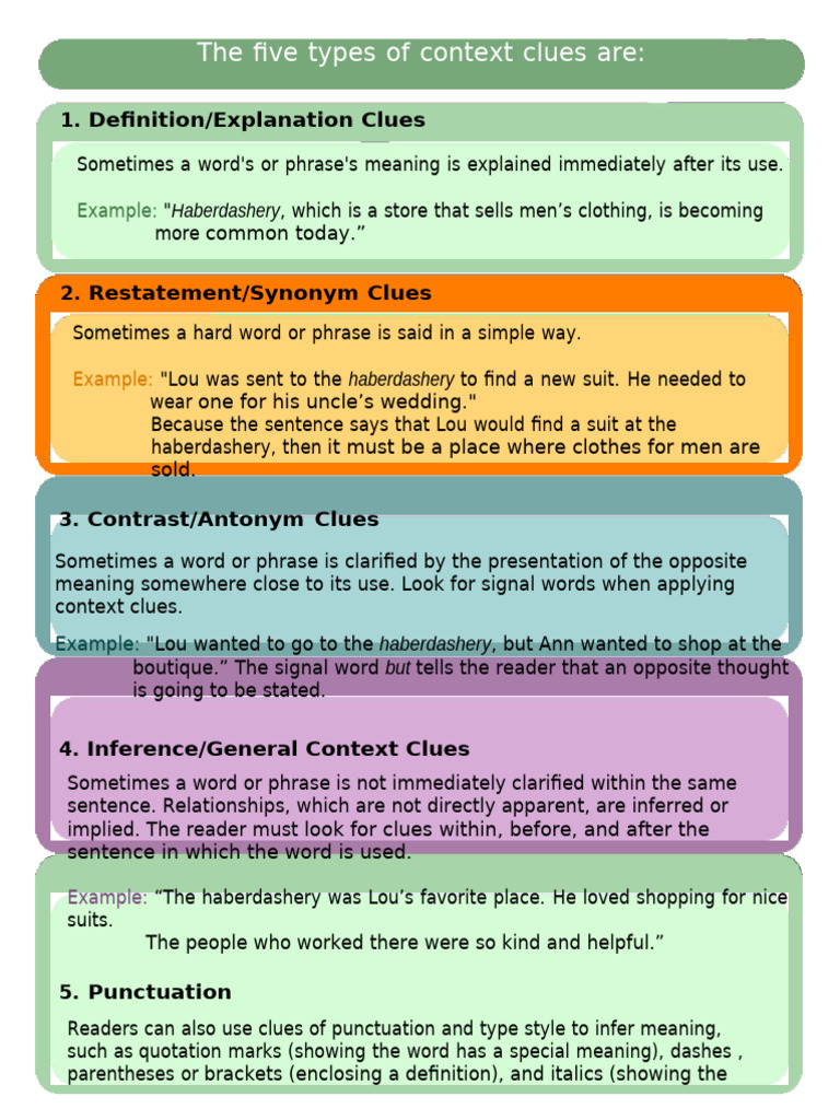 5 Contextclues | PDF