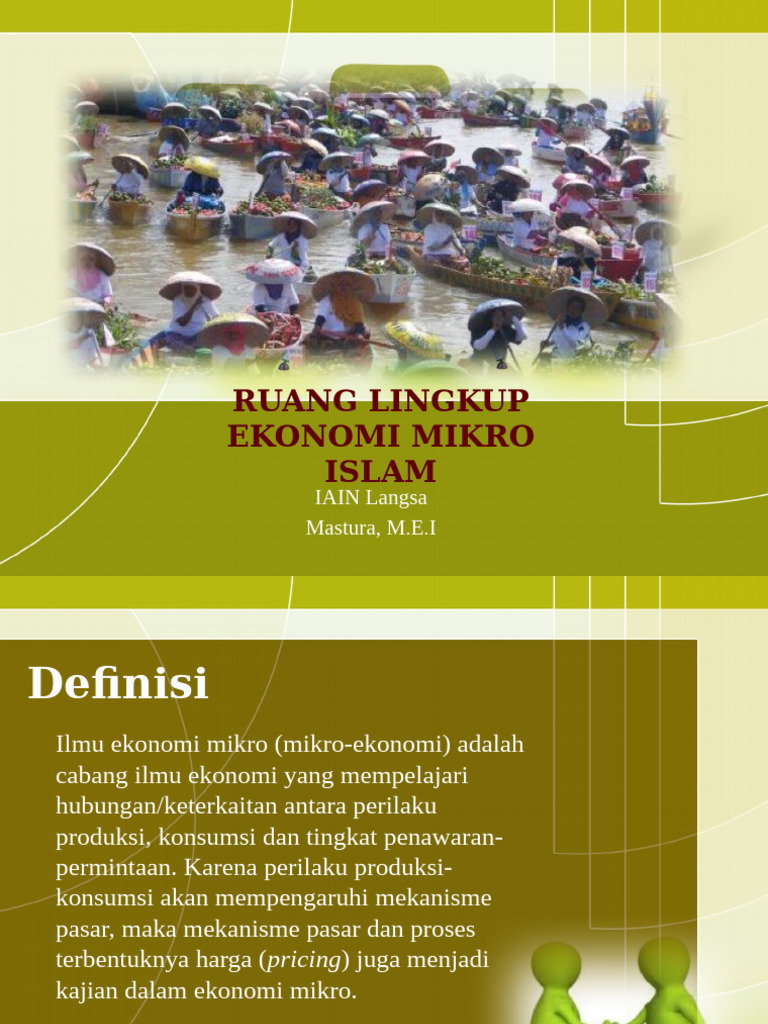 Ruang Lingkup Ekonomi Mikro Islam | PDF | Pengelolaan Keuangan & Uang