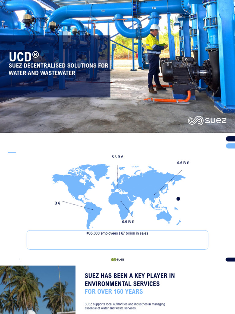 Suez UCD General Presentation 1 | PDF | Water Purification | Water