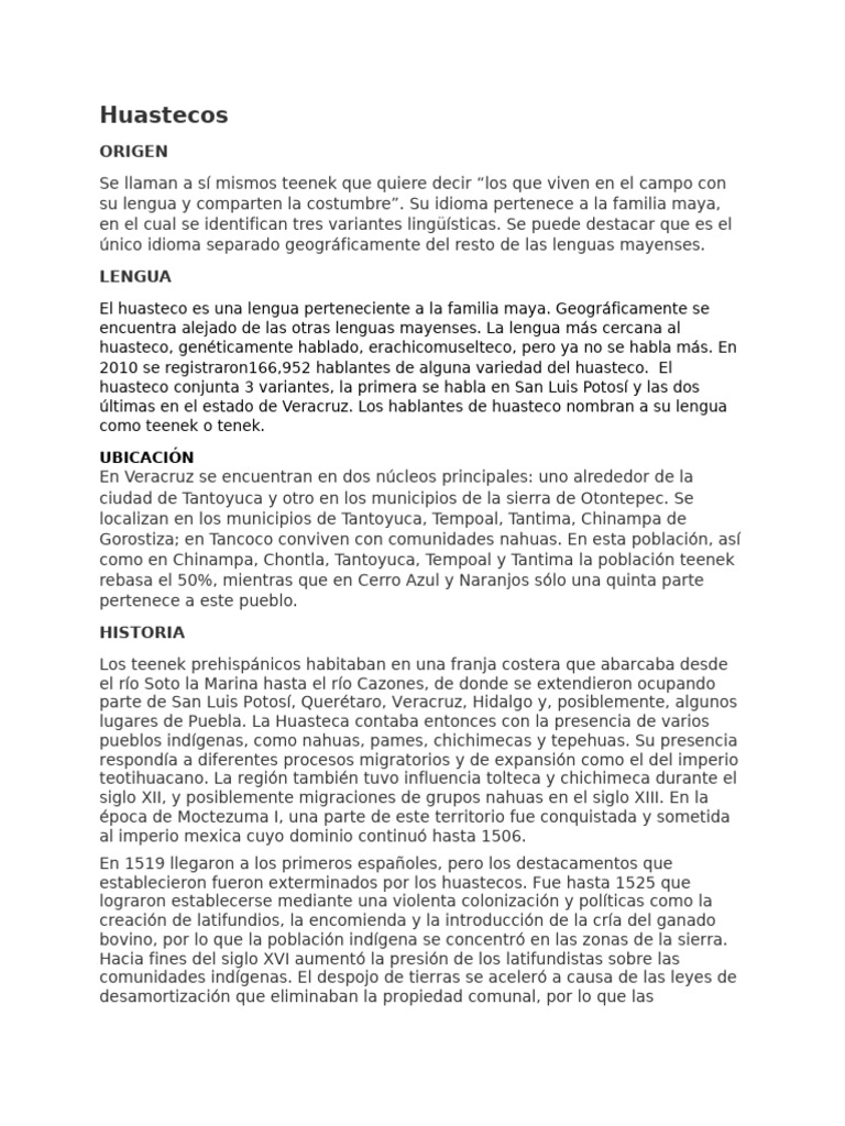 Huastecos | PDF