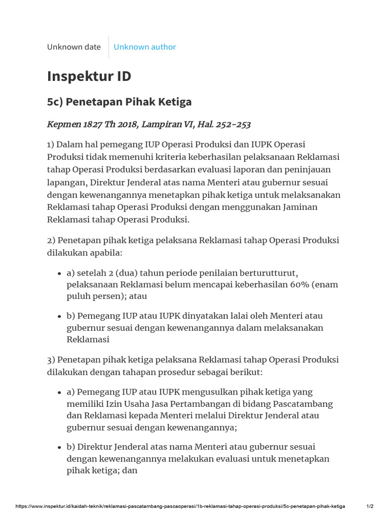 5c Penetapan Pihak Ketiga | PDF