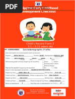Eccd Checklist Form 2 | PDF