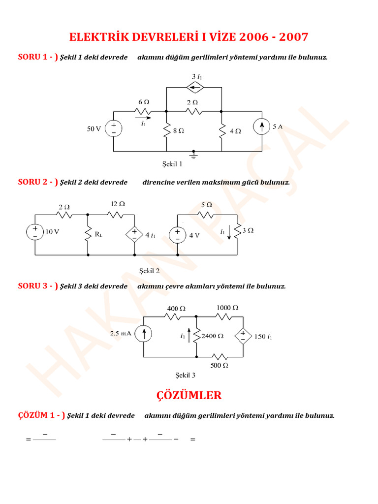 2006-2007 Devre I Vi̇ze | PDF