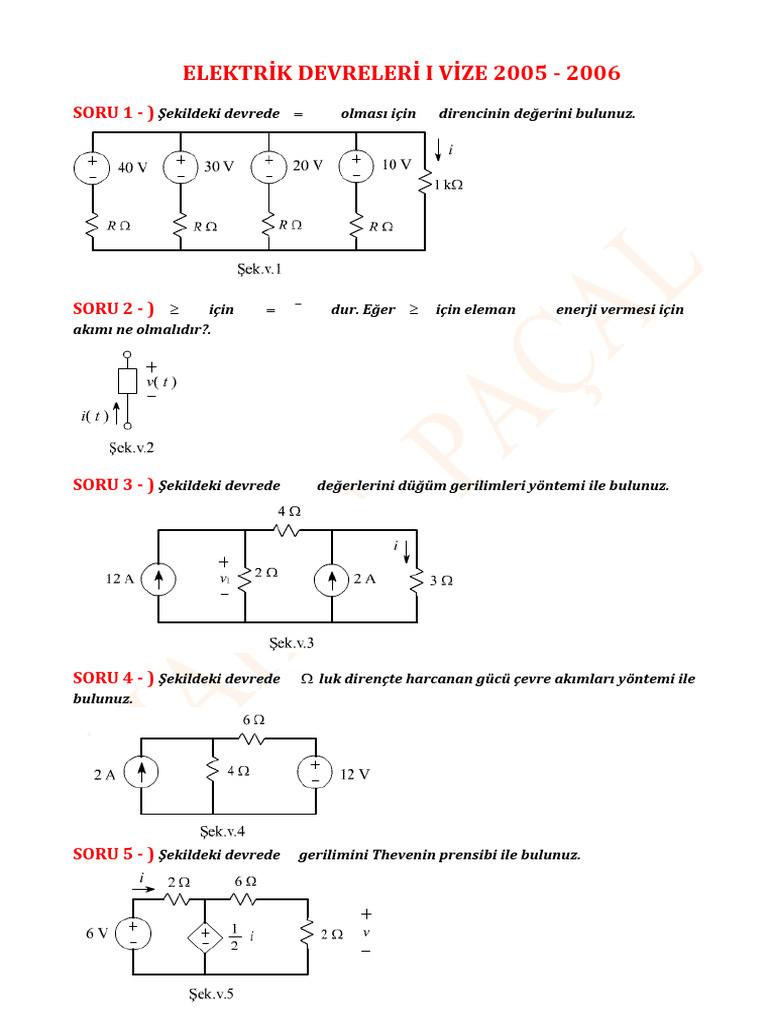 2005-2006 Devre I Vi̇ze | PDF