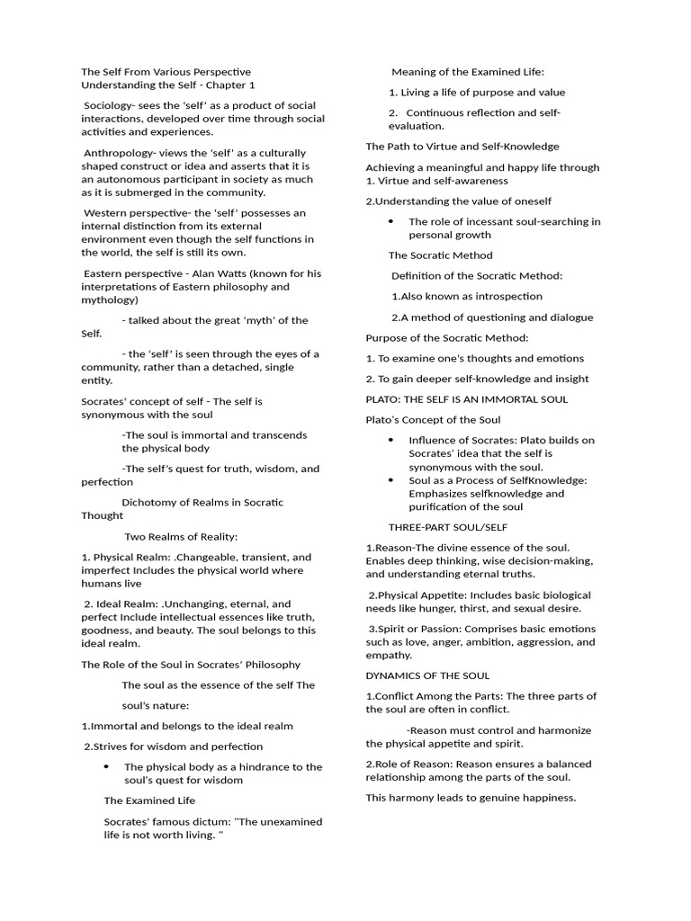 REVIEWER | PDF | Experience | Soul