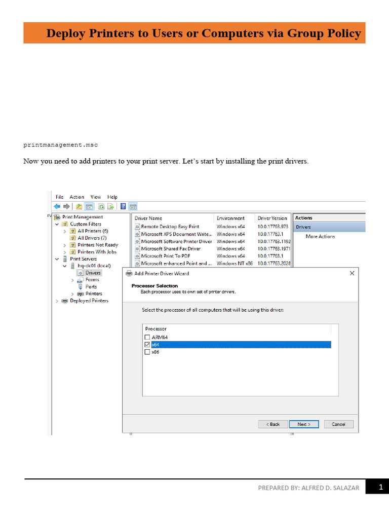 Add A Shared Network Printer in Active Directory | PDF | Group Policy | Computer Network