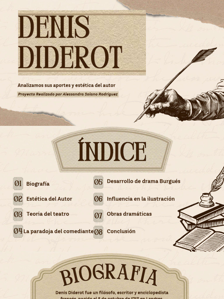 Denis Diderot | PDF | Teatro | Era de iluminacion