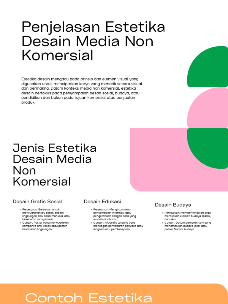 Penjelasan Estetika Desain Media Non Komersial - 5 | PDF